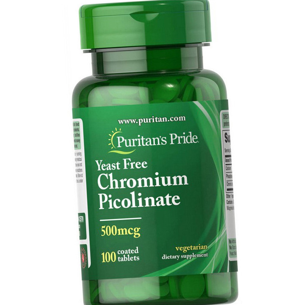 Хром пиколинат Chromium Picolinate 500 mcg Yeast Free 100 таблеток ...