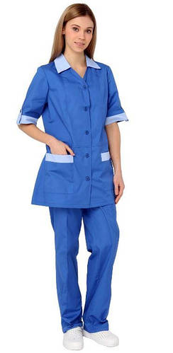 Купить Рабочий костюм Лада голубой, костюм для уборщицы, костюм для ...