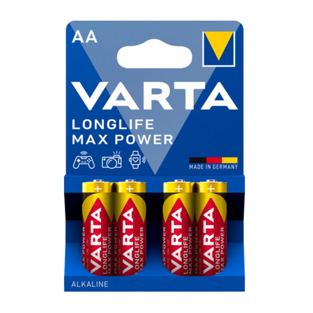 Батарейки AA (LR6) Varta Longlife Max Power Alkaline (4шт.): продажа ...
