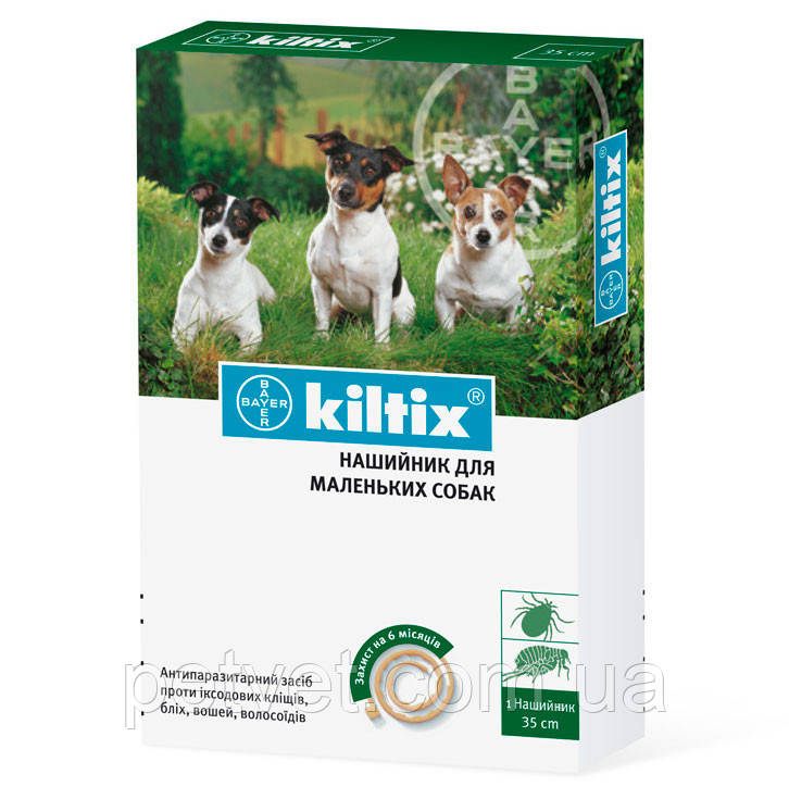 Килтикс Kiltix ошейник от блох и клещей для мелких собак 35 см