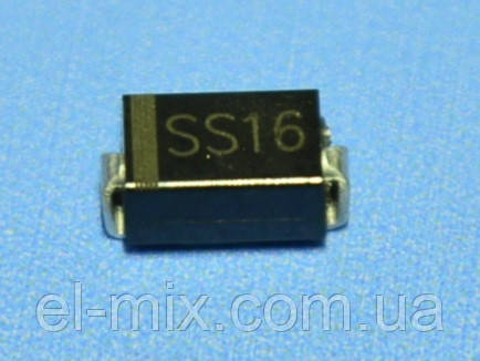 Діод Шотткі smd 1.0A SS16, MIC / упак. 10шт: продаж, ціна у Луцьку ...