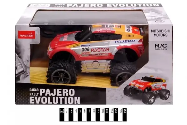 Машина Rastar Mitsubishi Pajero Evolution, масштаб 1:18, машинка на ...