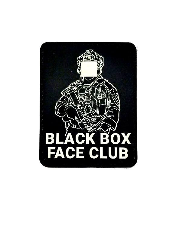 ПВХ шеврон "Black box face club"bk-wh, ціна 140 грн — Prom.ua (ID ...