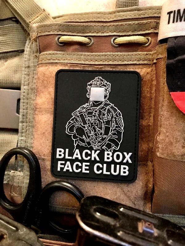 ПВХ шеврон "Black box face club"bk-wh, ціна 140 грн — Prom.ua (ID ...