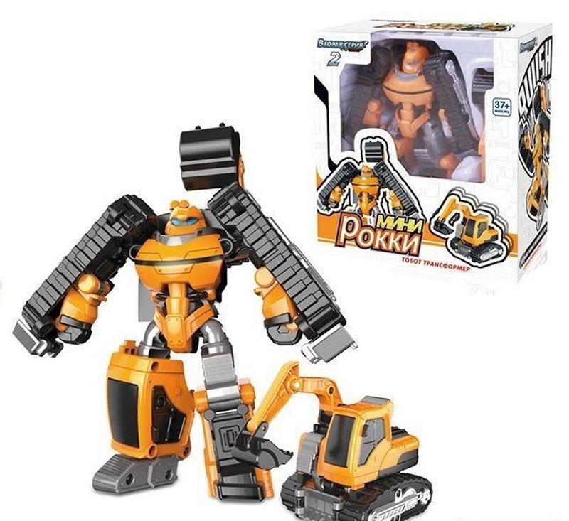 Трансформер Star Toys Тобот Мини Рокки (2 серия) 888-1-10 экскаватор ...