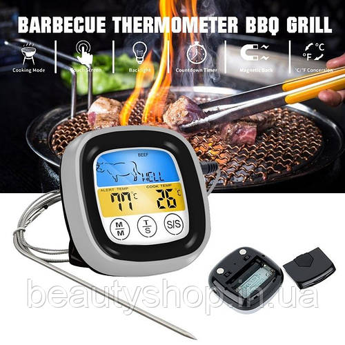 Беспроводной термометр для мяса, цифровой сенсорный градусник для ...