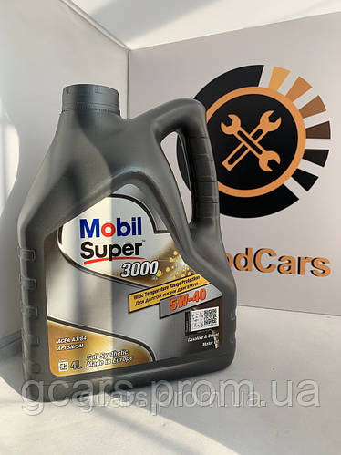 Mobil Super 3000 5W-40, 4л, 152566, ціна 950 грн — Prom.ua (ID#1052370453)