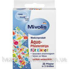 Mivolis Aqua-Pflasterstrips Аква Пластирі для дітей, водонепроникні, 20 ...