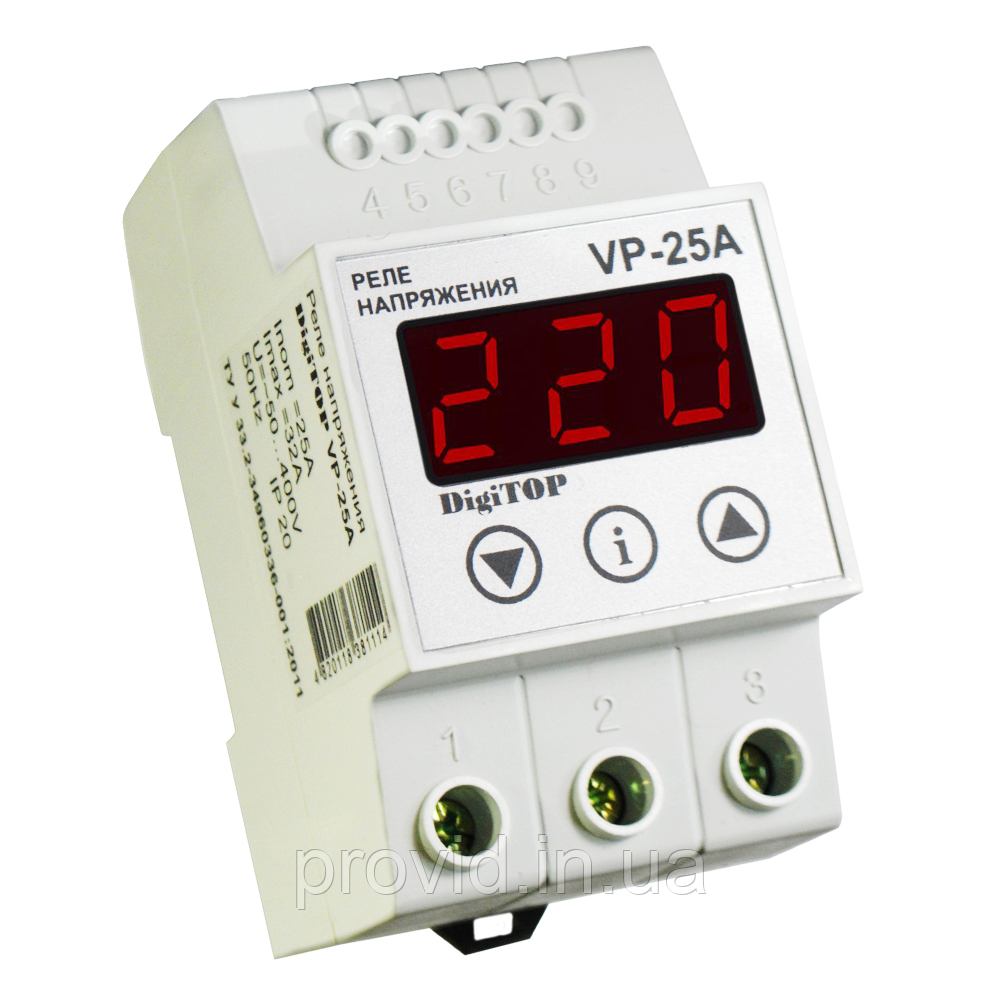 Реле напряжения DigiTOP VP-25А: продажа, цена в Киеве. Реле времени от ...