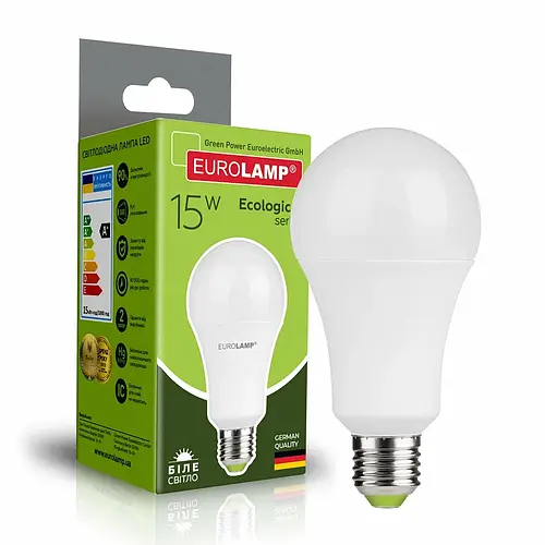 LED лампа Eurolamp EKO серия "P" A70 15W E27 4000K LED-A70-15274(P) (ID#1013347649), цена: 89.60 ...