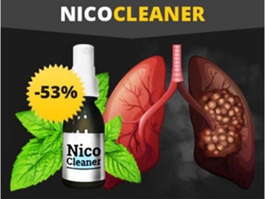 Nico Cleaner спрей для очищення легких від тютюнового диму (Ніко Клінер ...