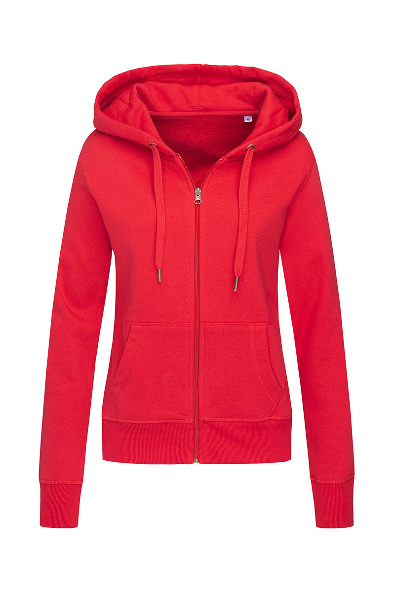Женская Утепленная Толстовка на Молнии Красная — Купить Недорого на ...