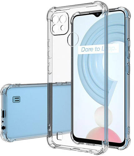 Купить Прозрачный чехол MultiCam Realme C21Y (усиленный углами) (Реалми ...