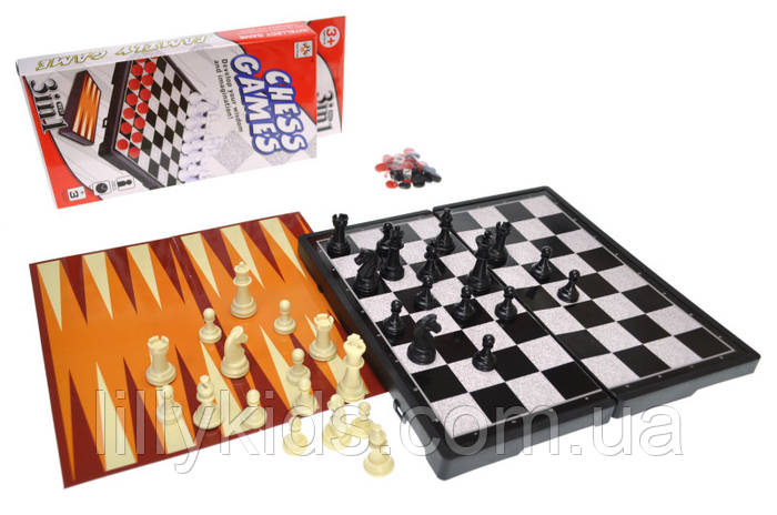 Купить Шахмати 3в1 в коробці 841-2A1 р.29*12,4*3,4см, цена 184 грн ...