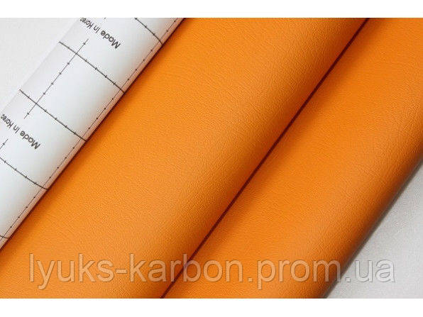 Кожзам самоклеющийся Оранжевый 140 на 90 см Южная Корея (ID#241459217 ...