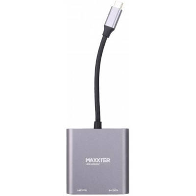 Купити Перехідник Maxxter USB-C to 2 HDMI 2 display (V-CM-2HDMI), ціна 1473 грн - Prom.ua (ID ...