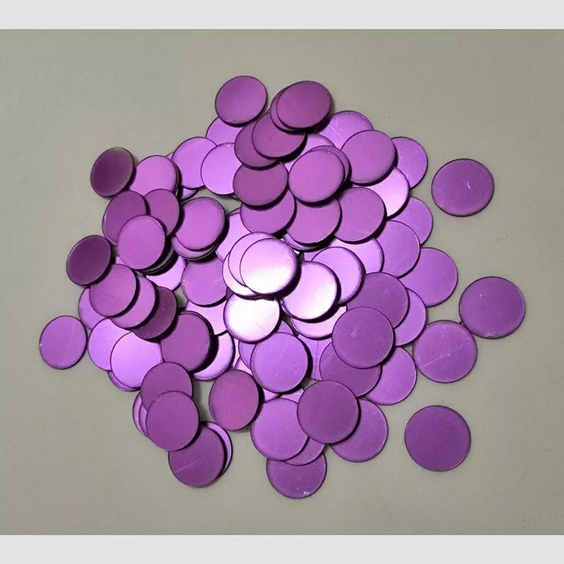Купить Зеркальные фиолетовые наклейки круги набор 100шт (диаметр 2см ...
