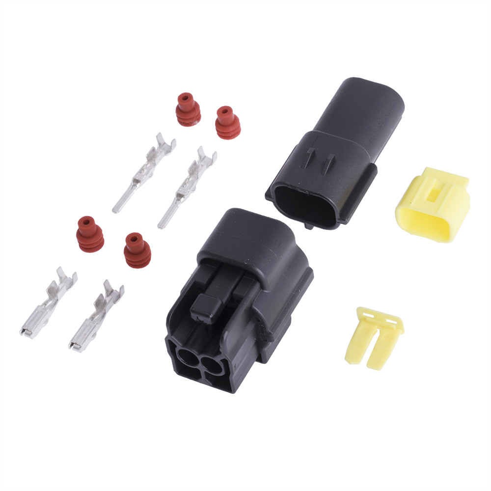 Комплект автомобильных 2pin разъемов Denso 1.8mm (174352-2 / 174354-2 ...