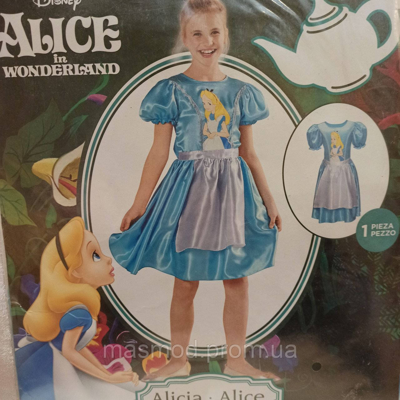 Платье Алиса в Стране Чудес 122/128 6-8 Лет 134-140 8-10 ...