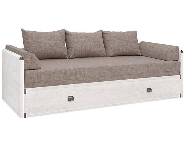 Кровать диван раздвижная Индиана BRW JLOZ/80/160 с матрасом и подушками ...