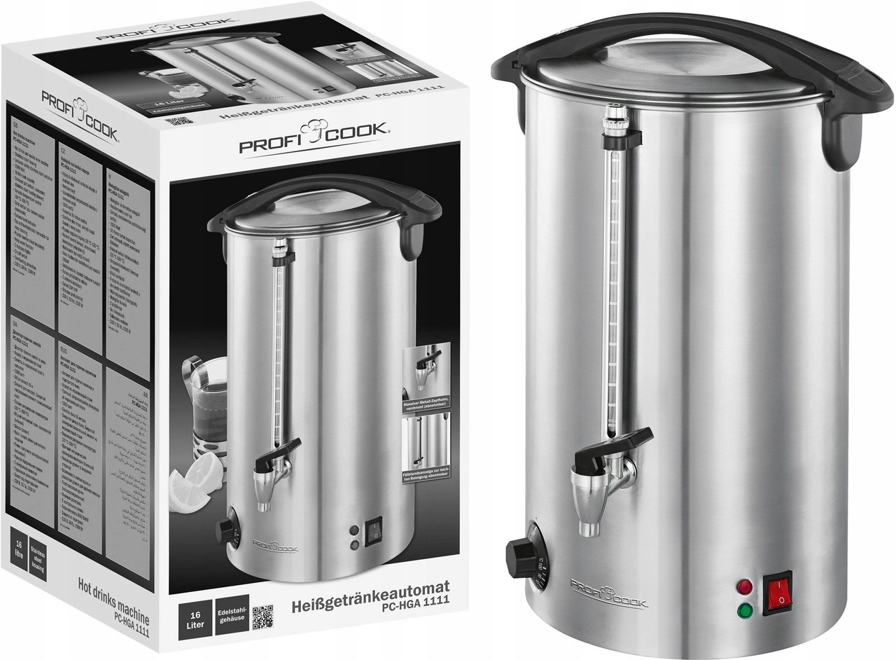 Автомат для Приготовления Горячих Напитков ProfiCook Нержавеющая Сталь ...