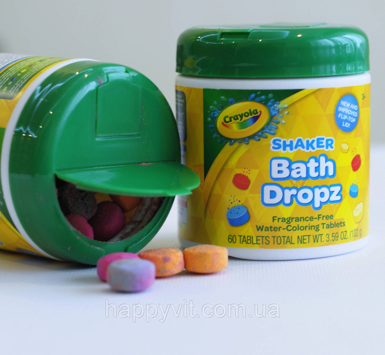 Купити Crayola Таблетки бомбочки для ванної, Bath Dropz, Колір, 60 ...