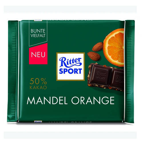 Шоколад Ritter Sport Mandel Orange, 100 г., цена: 82 ₴, купить на Prom.ua