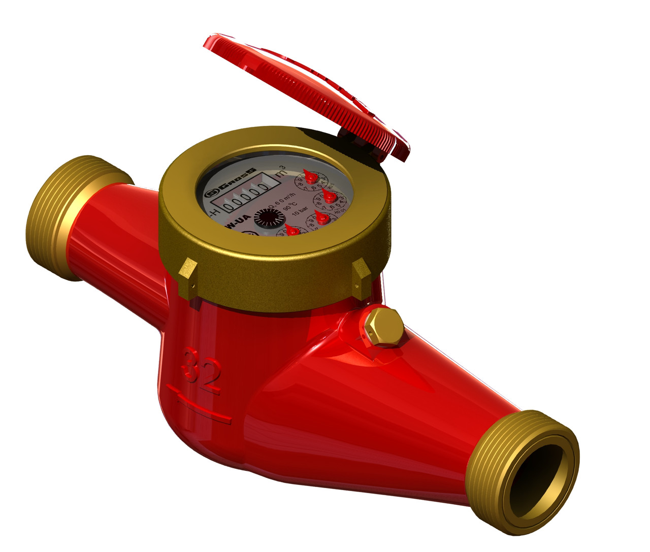 Лічильник ГВ Gross MTW-UA DN50, ціна 3020.06 грн - Prom.ua (ID#242042666)