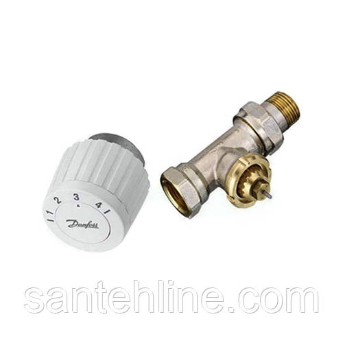 Комплект RTL Danfoss 1/2" прямий (003L1080) (ID#1531658752), ціна: 1839 ...