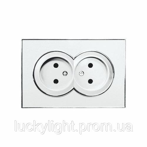 Розетка RIGHT HAUSEN LAURA 2-а внутренняя белая HN-015091, цена: 196.70 ₴, купить на Prom.ua