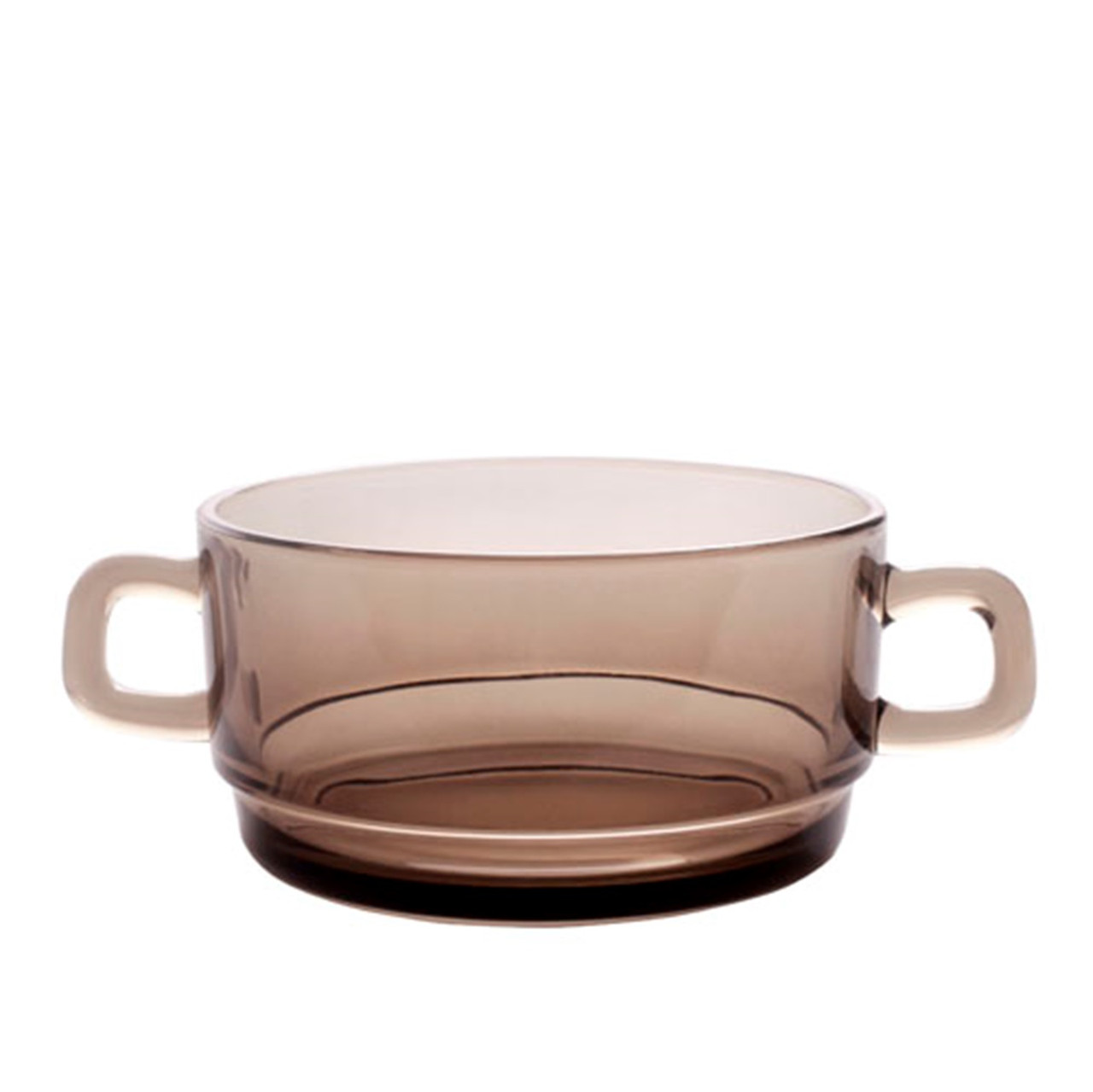 Купить Бульонная стеклянная чашка 350 мл Дымка миска бульонная тарелка ...