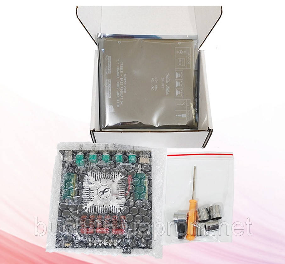 Wuzhi ZK-HT21 Усилитель звука 2.1 TDA7498E Bluetooth v5.0 160Вт*2 ...