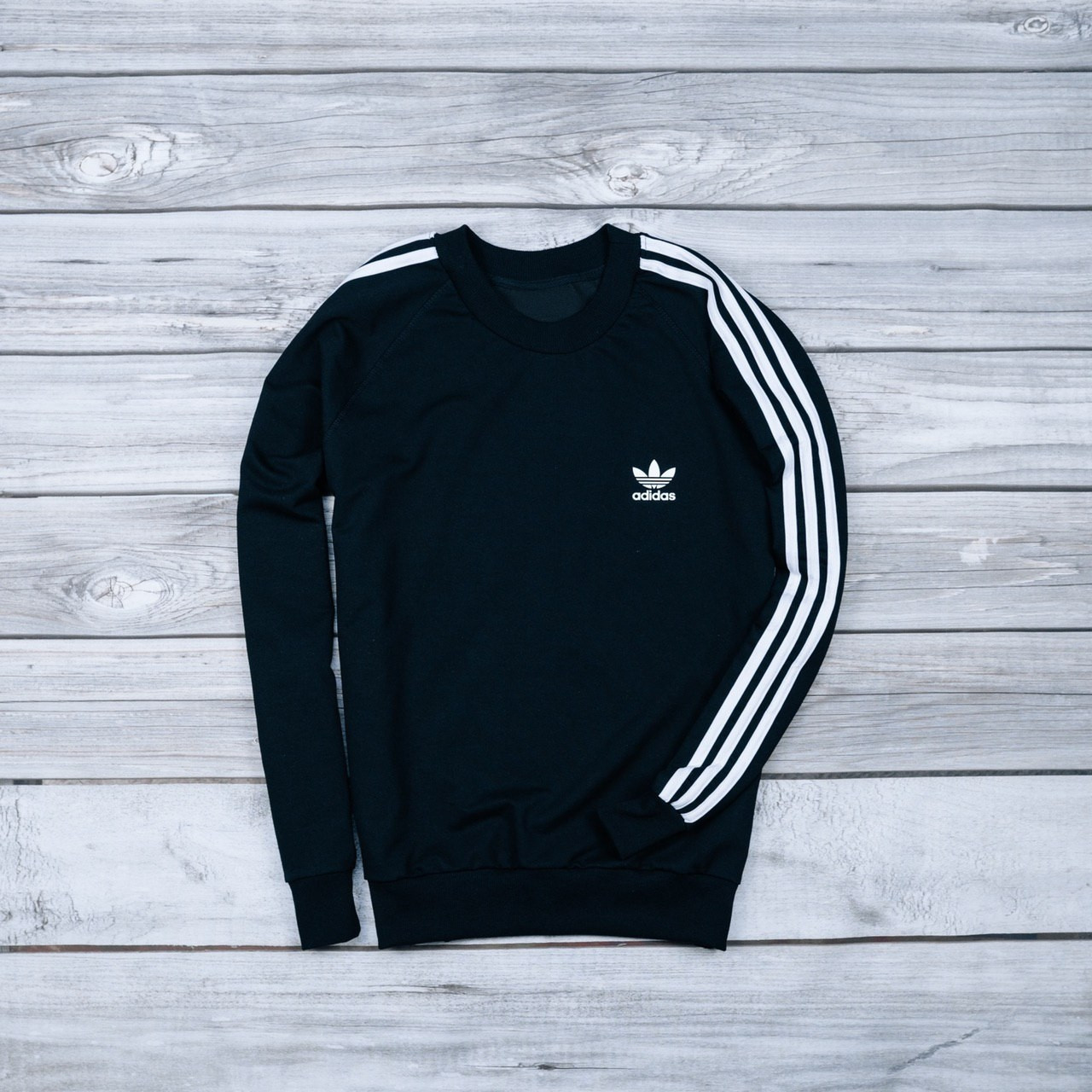 Купить Мужской Свитшот Adidas в Черном Цвете | Черная Кофта Адидас с ...