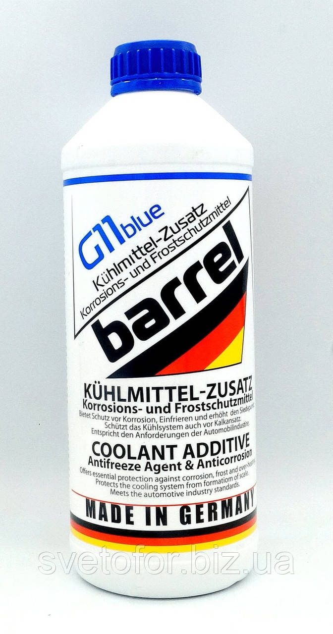 Антифриз Концентрат Barrel G11 Blue Синий 1,5 Л (арт. BRO-G11B ...