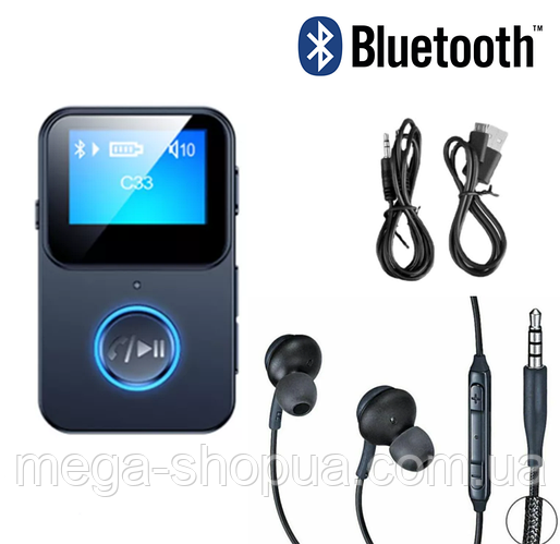 Купити MP3 плеєр кліпсу Bluetooth з екраном + навушники. Кнопка ...