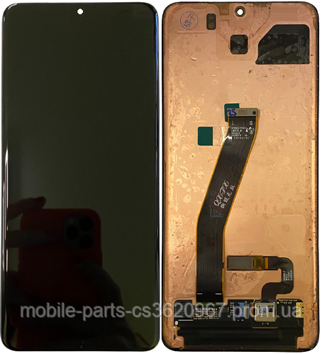Дисплей модуль тачскрин Samsung G980 Galaxy S20/G981B черный Amoled ...