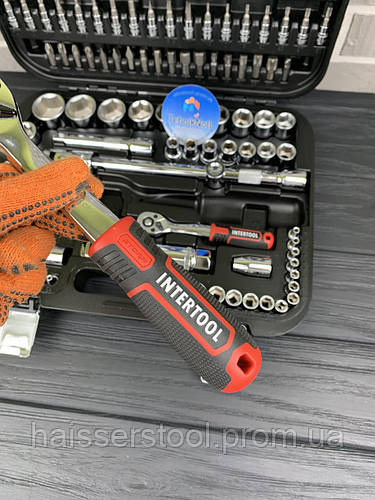 Набір інструментів 110 шт Cr-V INTERTOOL STORM ET-8110 автонабір в кейсі, набір головок, ціна ...