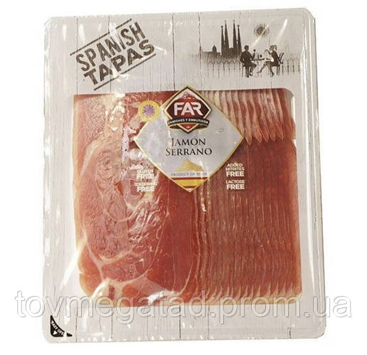 Купить Хамон FAR Jamon Serrano без глютена и лактозы, 250г Испания ...