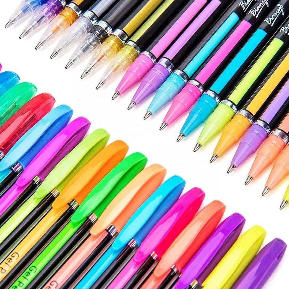 Набор гелевых ручек Bianyo 48 цветов, гелевые разноцветные ручки для ...