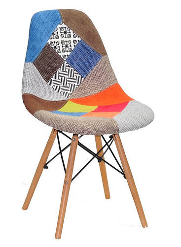 Купить Стул Pascal Пэчворк №1 patchwork на буковых ножках, модель Eames DSW patchwork ...