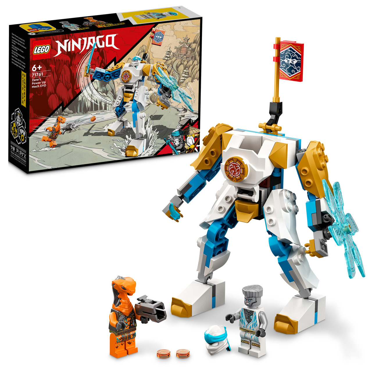 Лего Ниндзяго Могучий Робот ЭВО Зейна LEGO NINJAGO 71761 — Купить ...