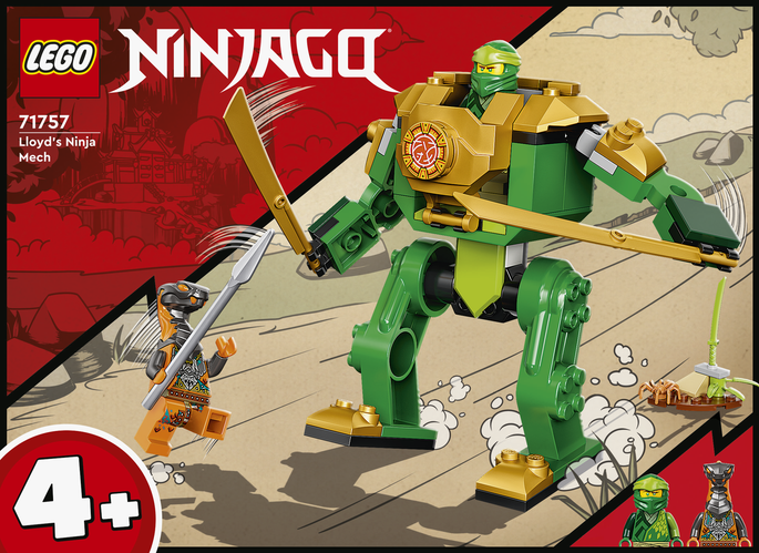 Лего ниндзяго Робот-ніндзя Ллойда LEGO NINJAGO 71757, ціна 440 грн ...