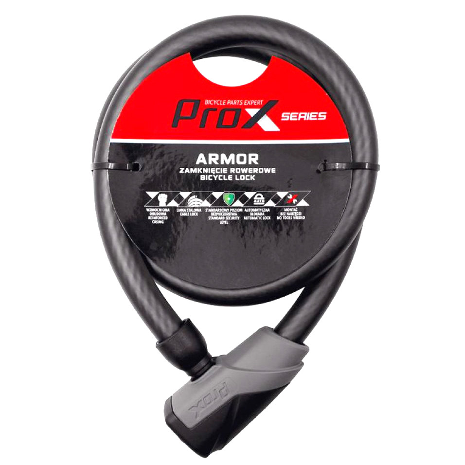 Купить Замок для велосипеда, противоугонный трос ProX Armor 18 мм x 100 ...