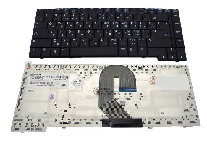 Купить Клавиатура для ноутбука HP Compaq 6710s, матовая (443811-251 ...