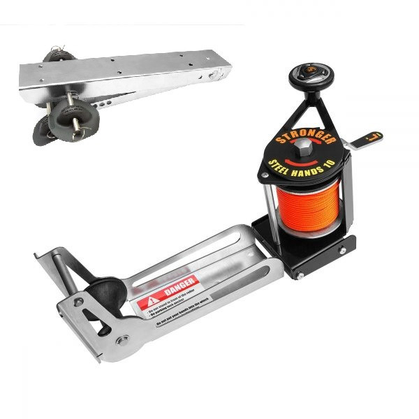 Якорная Лебедка STRONGER Steel Hands SH 10 с Креплением для ПВХ Лодки ...