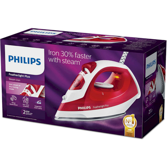Праска PHILIPS EasySpeed білий/червоний (Філіпс), ціна 1175 грн — Prom ...