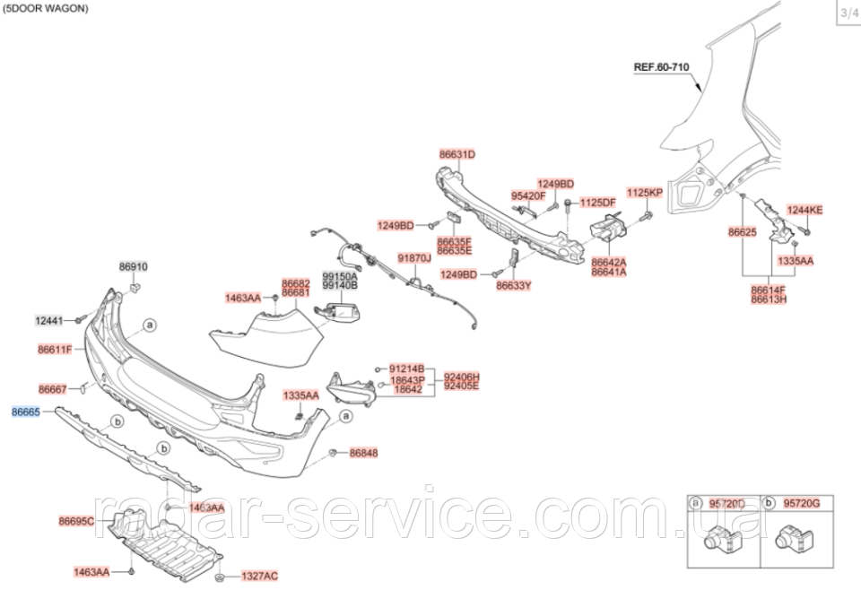 Купити Накладка заднього бампера нижня кіа Стонік 2, KIA Stonic 2017 ...