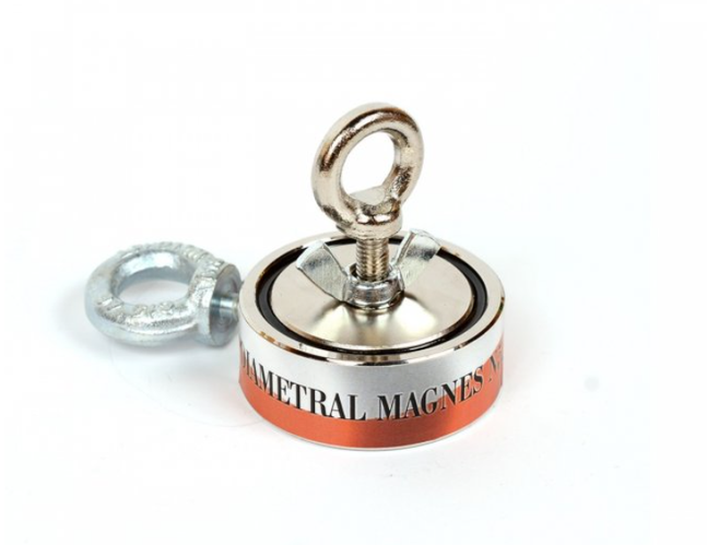 Поисковый неодимовый магнит двухсторонний ONYX-MAGNET F 120x2 (сила 120 кг) N52 (ID#1547950091 ...