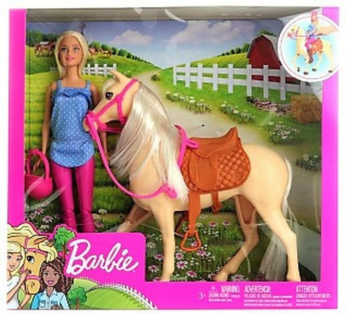 Barbie Doll & Horse Кукла Барби с лошадью (Игровой набор Барби ...