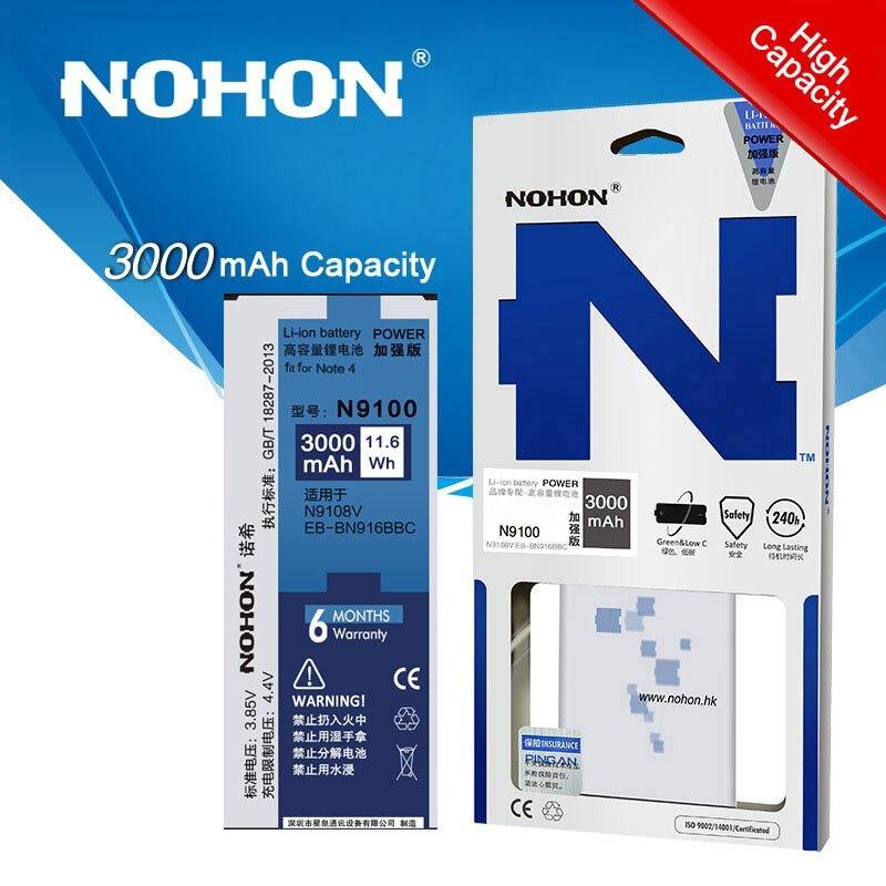 Купить Аккумулятор NOHON для Samsung Galaxy Note 4 Duos N9108V 3000mAh ...